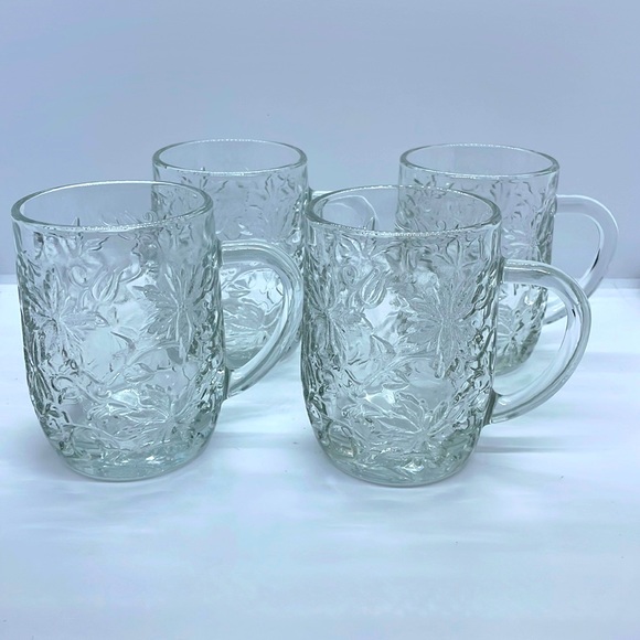 Princess House | Dining | Princess House Clear Crystal Coffee Mugs Set ...